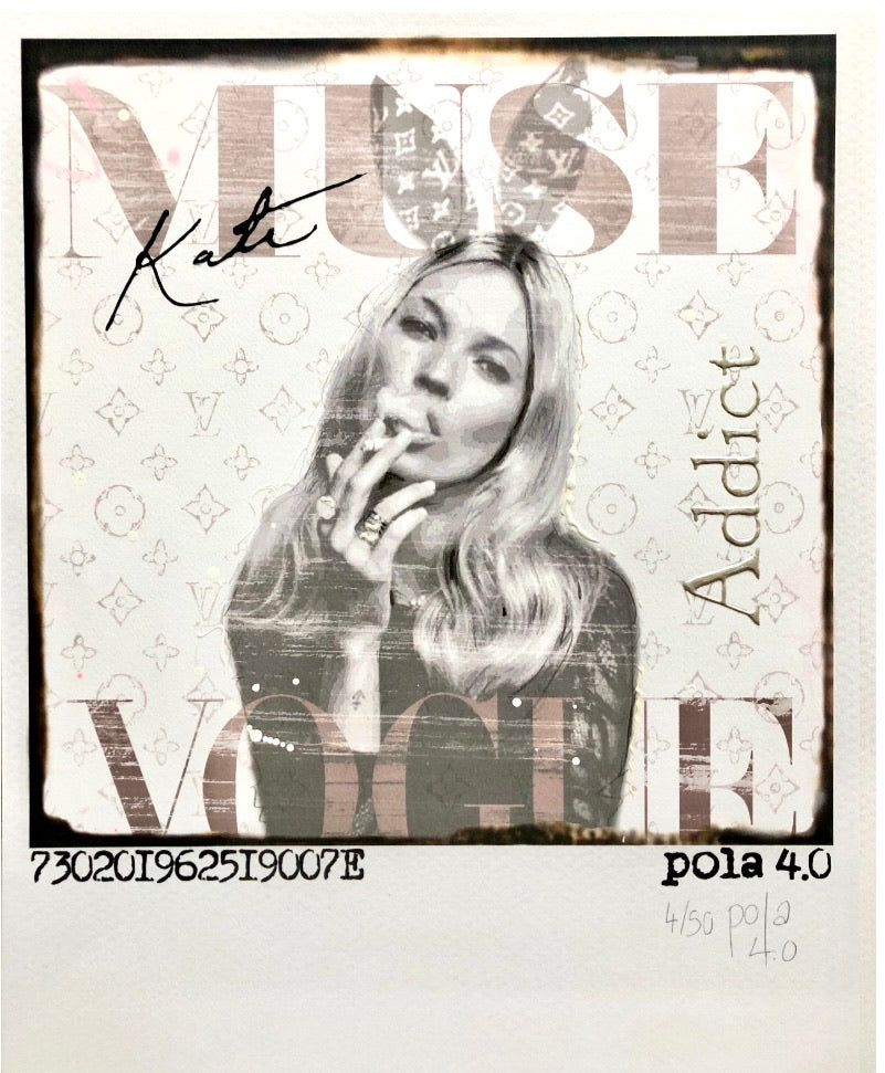 Kate Moss Pola 4.0 Galerie Kelly Arty Pop Art Street Art Fontainebleau